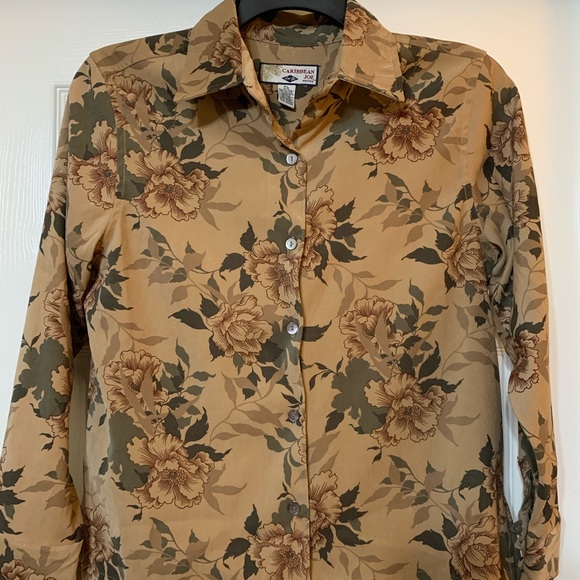 Caribbean Joe | Jackets & Coats | Caribbean Joe Ladies Button Down ...
